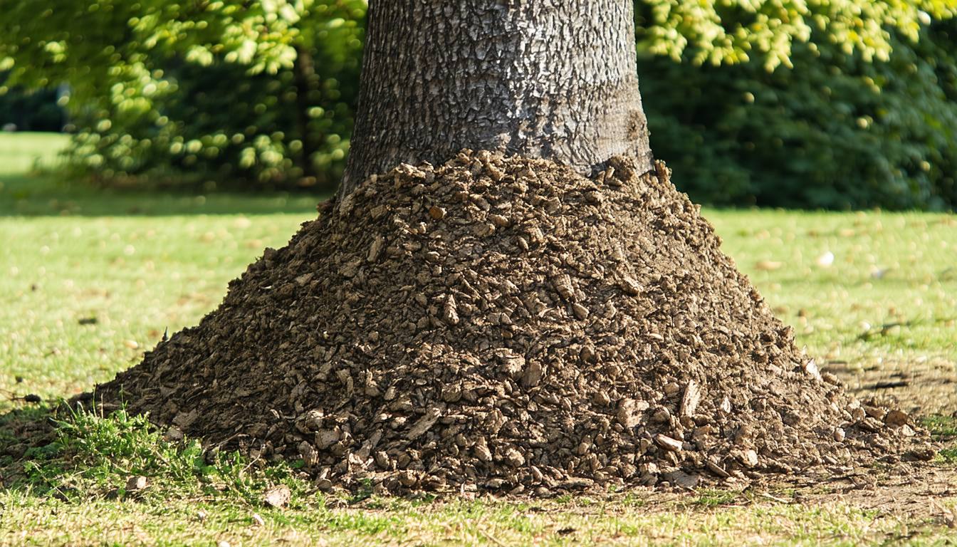Mulch Volcanoes: The #1 Mulching Mistake That Kills Trees